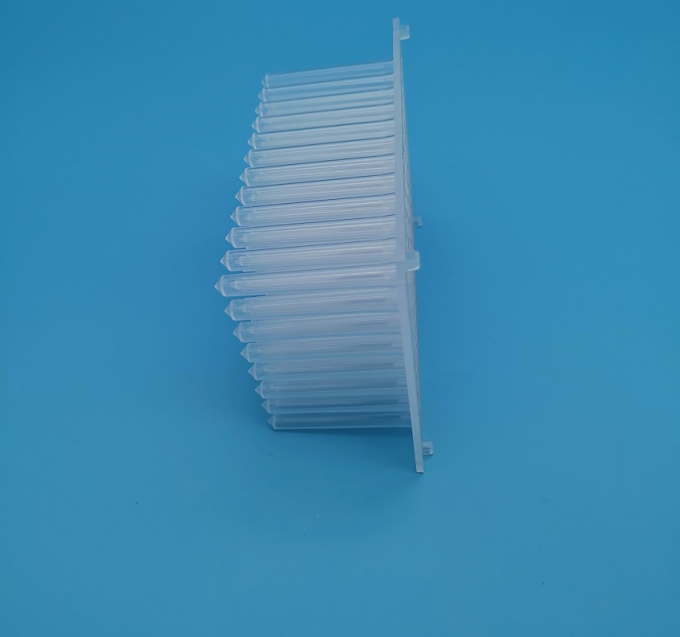 Pointed Bottom Deep Well PCR Plates 96 Well Transparent Magnetic Sleeve