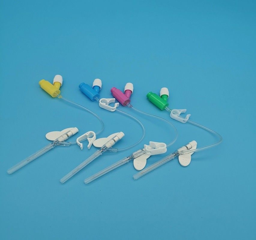 Positive Pressure Y Type Disposable Yellow 24 Iv Cannula For Pediatric ...
