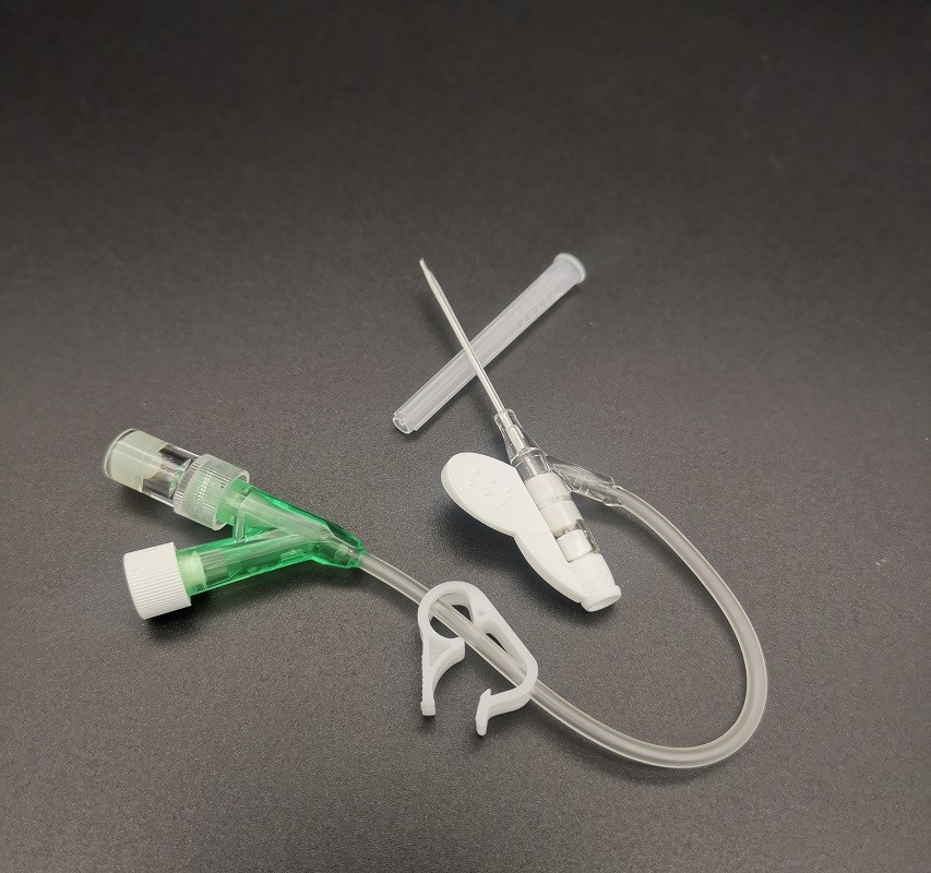 Green 18G Disposable Iv Cannula Y Type Catheter Surgical Infusion Blood ...